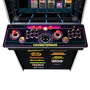 Legends Ultimate Arcade, Full Size Game Machine, Home, Classic Retro Video Games, Over 300 Licensed Arcade and Console Games, Action Fighting Puzzle Sports & More, WiFi, HDMI, Bluetooth