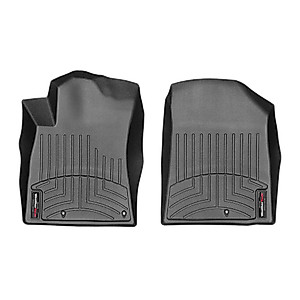 WeatherTech Custom Fit FloorLiners for Hyundai Ioniq Plug-in Hybrid, Ioniq Electric, Ioniq Hybrid - 1st Row (4411151), Black