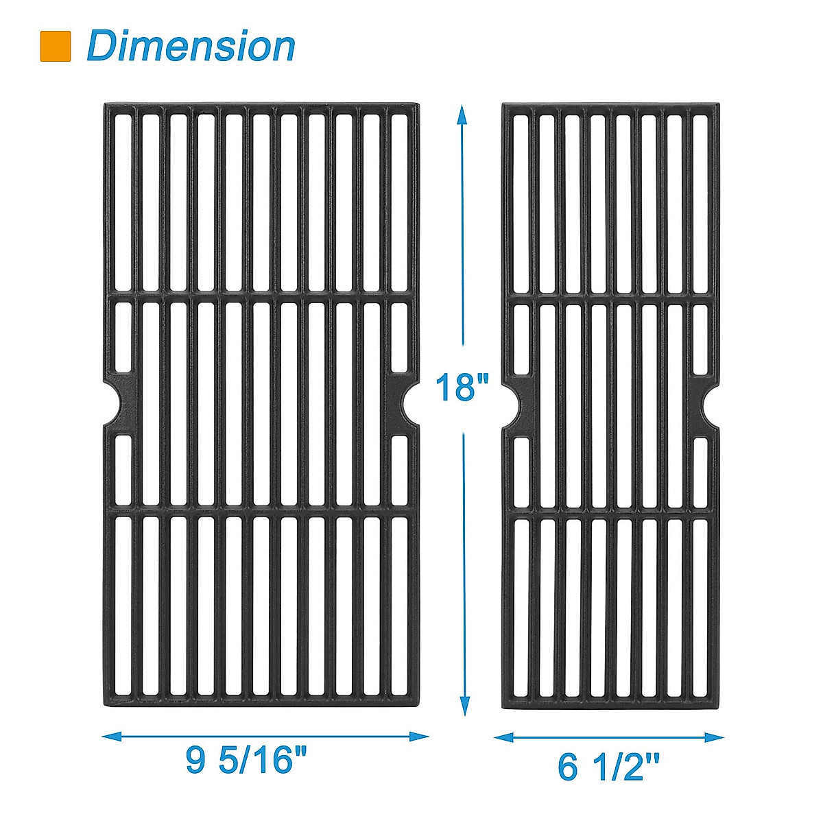 BBQration 18" Grill Replacement Grate for Charbroil Performance 4-Burner Grill 463377017, 463376018P2 463376117 463376017P1 463377117 463673617 G470-0002-W1 G321-0006-W1