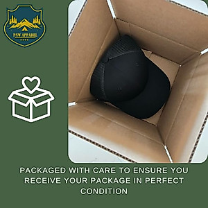 Trucker Hat - Oregon Cap with Vintage Syle Patch (Black/Black)