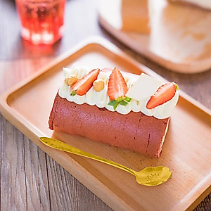 ELANE 8 Pcs Small Coffee Spoons for Coffee Bar Stirring Spoons Tea Spoons for Hot Tea Fancy (Gold)