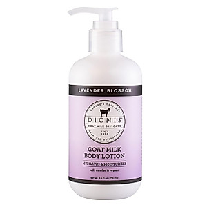 Dionis Goat Milk Hydrating Skincare Scented Cream, Rich & Creamy Daily Moisturizing Lavender Blossom Spice Body Lotion For Dry Skin, Made in the USA, Cruelty-Free & Paraben-Free, 8.5 oz Bottle