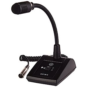 AKG Pro Audio DST99S Dynamic Paging Microphone with Cardioid Polar Pattern for General Public and Communication Uses., Black