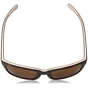 Native Eyewear Braiden Square Sunglasses, Platinum/Brown Polarized, 56 mm