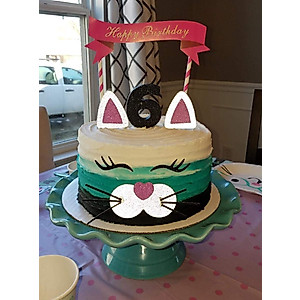Handmade Cat Cake Topper Decoration, Cake Decor And Birthday Party Picks