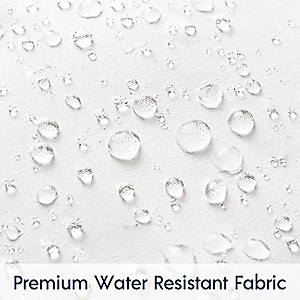 Phantoscope Premium Outdoor Pillow Inserts - Pack of 2 Square Form Water Resistant Polyester Throw Pillows, Made in USA Couch Sham Cushion Stuffer, 18 X 18 inches