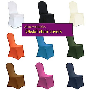 Obstal 6ft Stretch Spandex Table Cover for Standard Folding Tables - Universal Rectangular Fitted Tablecloth Protector for Party （Emerald Green, 72 Length x 30 Width x 30 Height Inches）