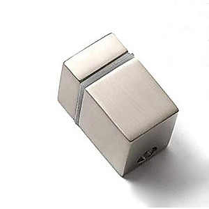 XVL 15-Inch Bathroom Glass Shelf Brushed GS3002L