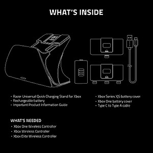 Razer Universal Quick Charging Stand for Xbox Series X|S: Magnetic Secure Charging - Perfectly Matches Xbox Wireless Controllers - USB Powered - Robot White (Controller Sold Separately)