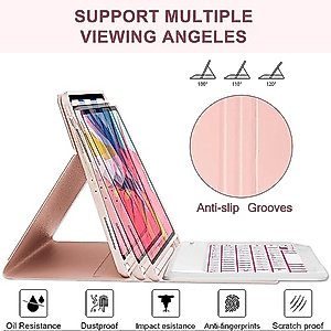 D DINGRICH iPad Pro 12.9 Case with Keyboard - Magnetically Detachable, Backlit, Type-C, Bluetooth Connection, for iPad Pro 6th/5th/4th/3rd Generation 12.9 inch - Pink