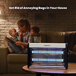YISSVIC Electric Bug Zapper, LED Indoor Insect Killer, Powerful Mosquito Zapper, Fly Zapper, Mosquito Killer Indoor for Home Office
