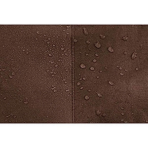 Elemental 38" Inch Brown Round Firepit Cover Durable Fabric, Water Resistant UV Protected