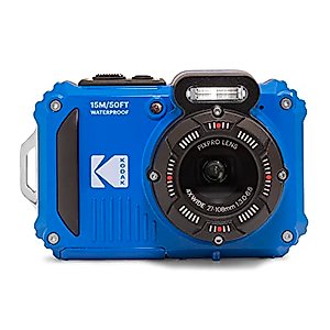 KODAK PIXPRO WPZ2 Rugged Waterproof Digital Camera 16MP 4X Optical Zoom 2.7" LCD Full HD Video, Blue