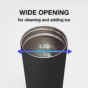 LocknLock Clip Tumbler Yellowish Red (Pink) 18oz Coffee Tumbler with Leak Proof Lid, BPA-Free Double Wall Stainless Steel Vacuum Insulated Travel Mug Valentines Day Gifts