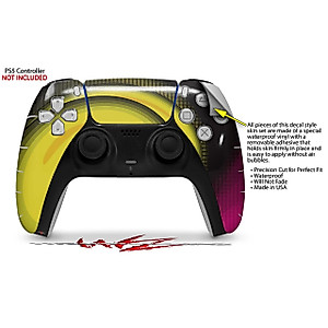 WraptorSkinz Skin Wrap compatible with Sony PS5 DualSense Controller Alecias Swirl 01 Yellow (CONTROLLER NOT INCLUDED)