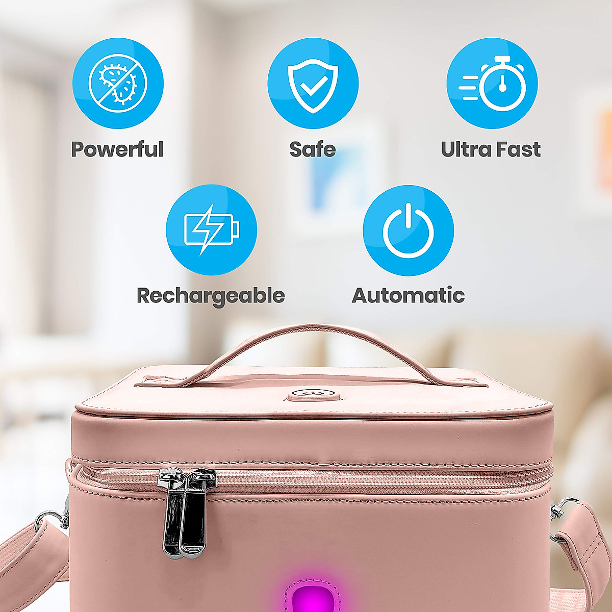 Insulated Baby Bottle Bag and Breastmilk Cooler Bag Storage Container for 6 Tall Bottles or Breastmilk Storage Bags - Keeps Breast Milk Storing Bags or Formula Cold - 10 LED Lights