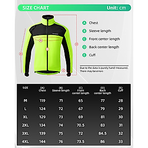 ROCKBROS Cycling Jackets for Men Winter Bike Jackets Thermal Windproof Jacket Cold Weather Cycling Hiking