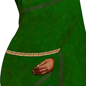 I Jewels 18k Gold Plated Indian Wedding Bollywood Faux Waist Chain/Kamar Patta/Belly Chain Indian Jewelry for Women(B023)