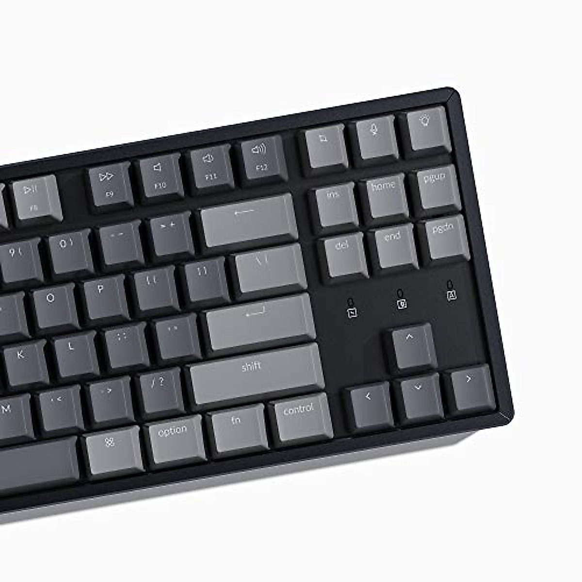 Keychron K8 Wireless Bluetooth/USB Wired Mechanical Keyboard, Hot-swappable Tenkeyless 87 Keys RGB LED Backlit Gateron Blue Switch N-Key Rollover, Aluminum Frame for Mac and Windows