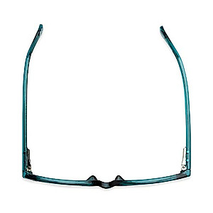 Sofia Vergara x Foster Grant Women's Alicia Reading Glasses Rectangular, Crystal Teal, 50 mm + 2.5