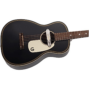 Gretsch G9520E Gin Rickey Acoustic Electric Guitar, Smokestack Black, with Soundhole Pickup