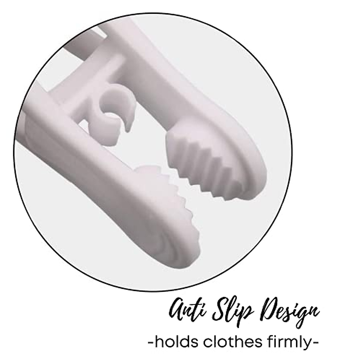 1InTheHome Multi-Purpose Hanger Clips Plastic (48 Count)