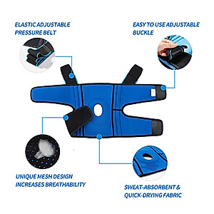 DOUFURT Knee Brace for Women & Men, Knee Braces for Knee Pain Meniscus Tear, Relief Arthritis Pain, ACL, MCL, Plus Size Knee Brace with Side Stabilizers, Compression Knee Support Adjustable for Gym Running Working Out