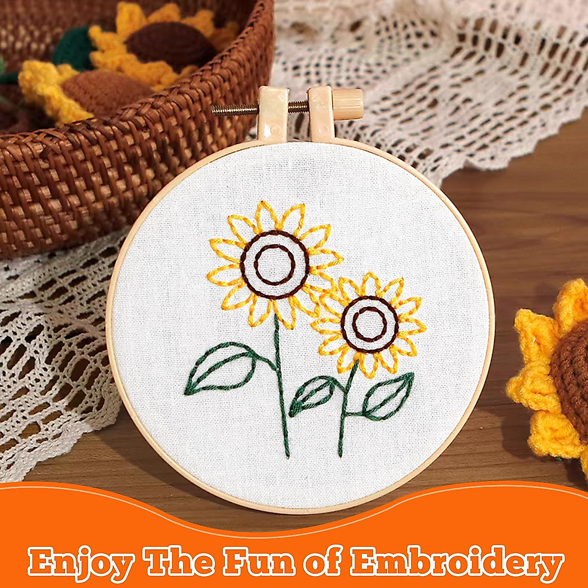 10 PCS Embroidery Fabric, Pre-Cut White Natural Cotton Embroidery Cloth Fabric, Embroidery Cloth Squares for Embroidery Garment Craft (7 × 7 Inch)