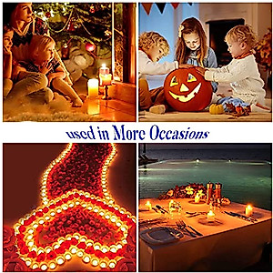 Solar Tea Lights,6PCS Waterproof Solar Power Tealights Outdoor,Flameless Flickering LED Tealight Candle with Dusk to Dawn Light Sensor,Reusable Candle Lights for Party,Garden Camping Home Decor