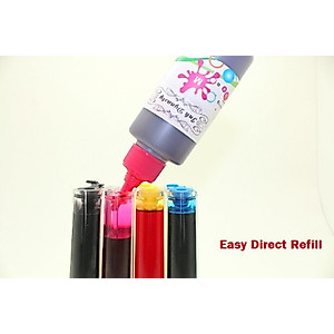Ink Dynasty 400ML Anti-UV Water Resistant Ink Refill Kit for Refillable cartridge Brother MFC-J6710DW MFC-J6910DW MFC-J825DW LC71 CIS CISS - Black, Cyan, Magenta, Yellow