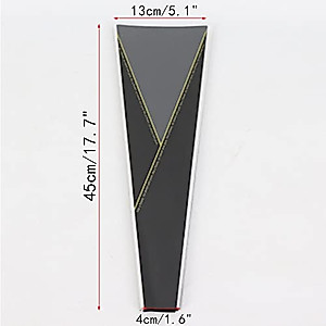 OUKEYI 100 Counts /2 Colors Flower Wrapping Paper Single Rose Packaging Bag,Florist Bouquet Supplies,Waterproof Floral Wrapping Paper for Mother Day Xmas Valentine's Day 17.7 * 5 * 1.6Inch