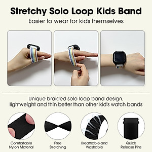 SimpleThings Compatible with Gabb Watch 3 Screen Protector, 3Pack HD Clear Tempered Glass Screen Protector & Hard PC Protective Bumper for Boys Girls (Purple&Pink)