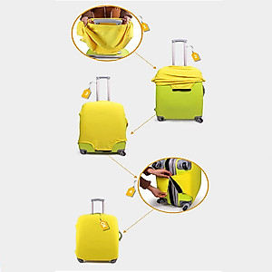 Forchrinse 3D Tiger Print Travel Luggage Cover Cool Animal Design Suitcase Cover Baggage Protector for Luggage,L