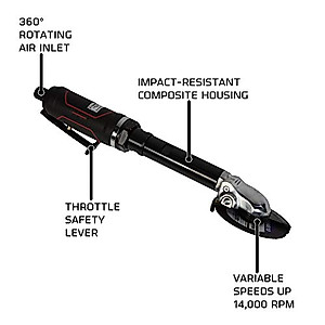 JET JAT-483, 4-Inch Pneumatic Extended Cut-Off Tool, 1HP (505483)