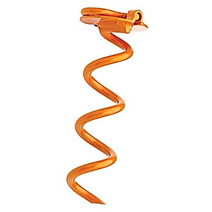 Liberty Outdoor ANCHFR8-ORG-A Folding Ring Spiral Ground Anchor, Orange, 8-Inch