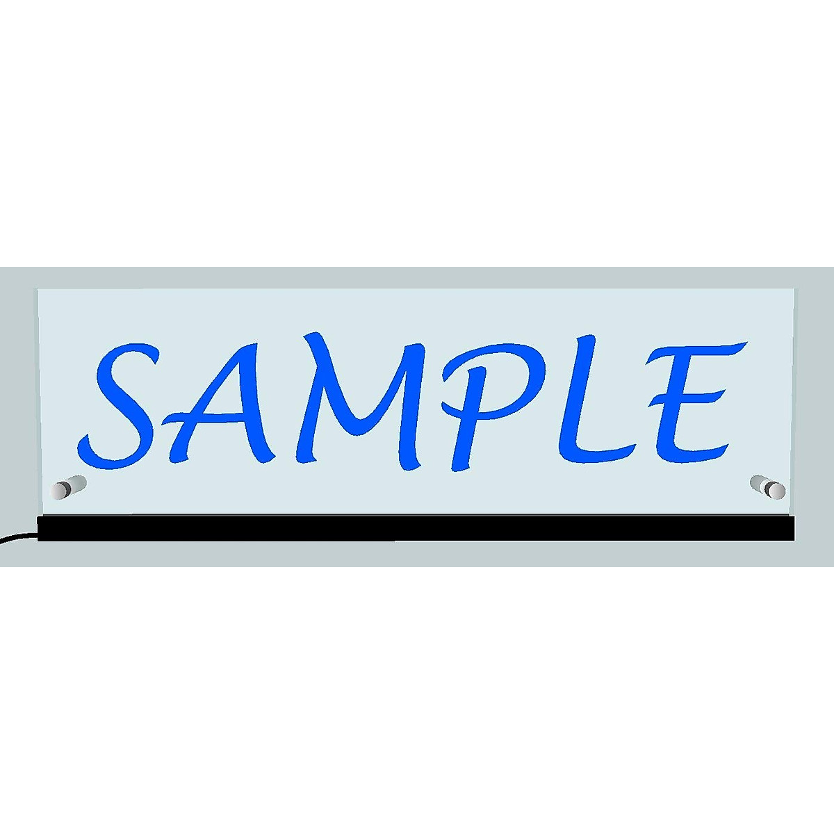 ValleyDesignsND Recording Home Music Room Studio Court with Mic Ceiling, Desk, or Flat to The Wall Mount Acrylic Lighted Edge Lit Sign 11-21" 15-30 Led 9 Foot Cord 11123 Made in The USA