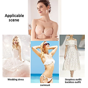 Silicone Bra Inserts to Enhance Breast Size - Silicone Breast Enhancer with Original Look Medium Size