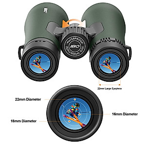 12x50 UHD Binoculars for Adults High Powered with Upgraded Phone Adapter - Large View, Lightweight, IPX7 Waterproof - Binoculars for Hunting Bird Watching Travel Cruise
