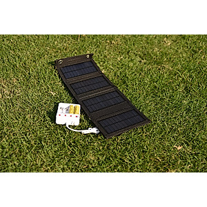 Solar AA & AAA Rechargeable Batteries Charger for 1.2V AA & AAA Ni-MH Ni-CD Batteries, with 6 Watt Solar Panel and 4-Bay USB AA & AAA Charger