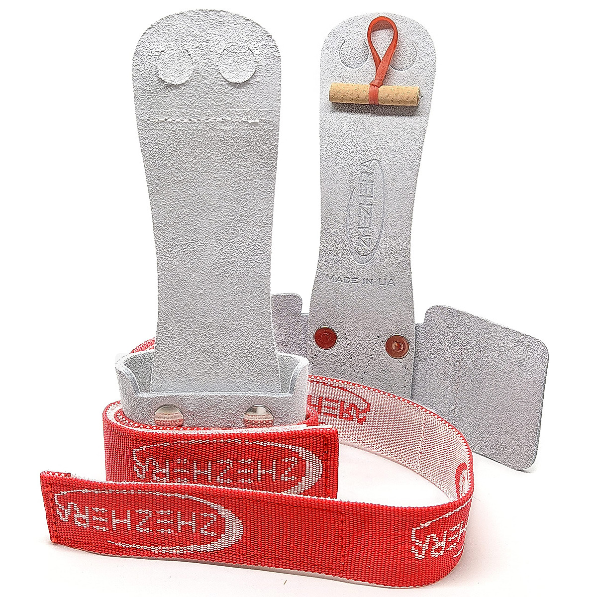 ZHEZHERA Professional Dowel Gymnastics Grips for Girls Youth Uneven Bars (Hook & Loop - Sold in Pairs) | The Original Competition Grade Uneven Bar Grips for Girls Gymnastics ((3 | Large))