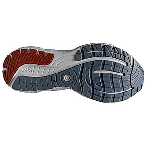 Brooks Men's Glycerin 20 Neutral Running Shoe - Grey/Chili Oil/Orange - 8.5 Medium