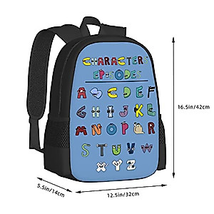 Backpack for School Cartoon Bookbag 3D Double-Side Large Capacity Lightweight Travel Casual Daypack