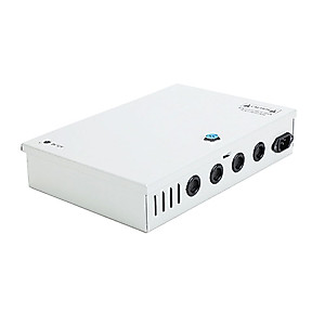 Lapetus 18 Channel Port 12V DC 30 Amp Amper Glass Fuse Distributed Power Supply Box for CCTV DVR Security System and Cameras