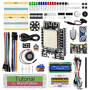 Freenove Super Starter Kit for ESP8266 (Included) (Compatible with Arduino IDE), ESP-12S Onboard Wi-Fi, MicroPython C Code, 496-Page Detailed Tutorial, 173 Items, 77 Projects
