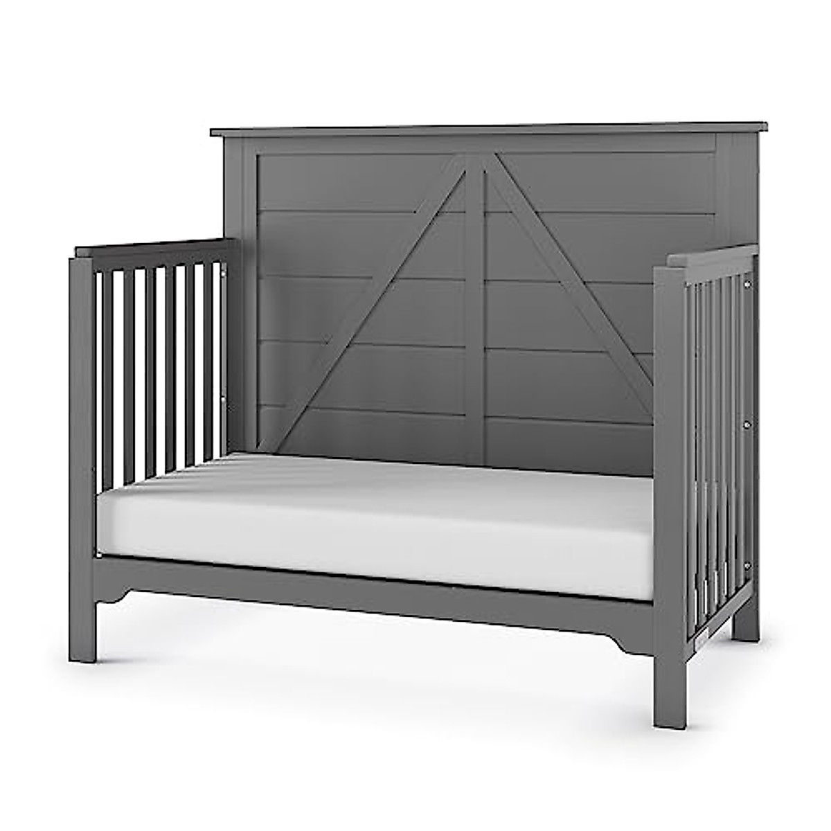 Forever Eclectic Woodland 4-in-1 Convertible Baby Crib, Brushed Pebble