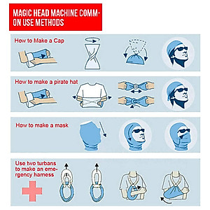 HSELOGI 4Pcs USA Scotland Flag Magic Headwear Neck Gaiter Tube Scarf Headbands Bandana Balaclava Helmet for Outdoor