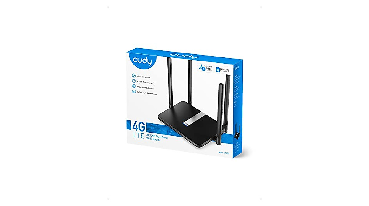 Cudy AC1200 Unlocked 4G LTE Router | Dual Band WiFi