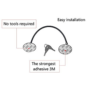 REZIPO - Refrigerator Door Lock with 2 Keys, File Drawer Lock, Freezer Door Lock and Child Safety Cabinet Lock by REZIPO Black