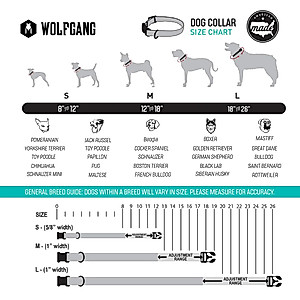 Wolfgang Adjustable Dog Training Collar, for Large Dogs, Durable & Easy to Clean Nylon Dog Collar with Quick Clip Buckles, For Training & Daily Use Made in USA, GreatEscape Print (1 Inch x 18-26 Inch)