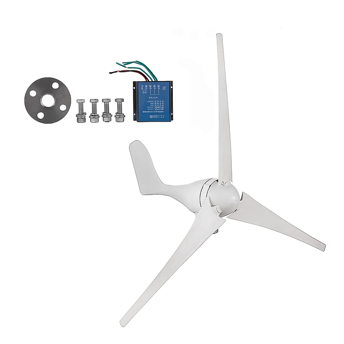 SmarketBuy Wind Turbine 400W Hybrid DC12V Wind Turbine Generator 800R/min Hybrid Controller Wind Turbine Kit with Hybrid Charge Controller Home Power